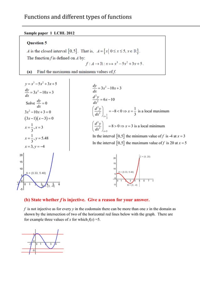 Types of functions | PDF | Physics | Science