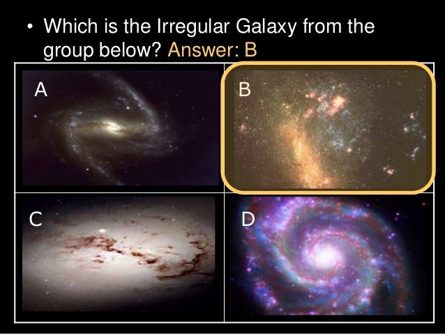 Types Of Galaxies Worksheet