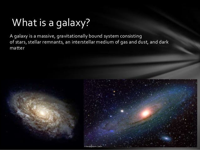 Types of galaxies