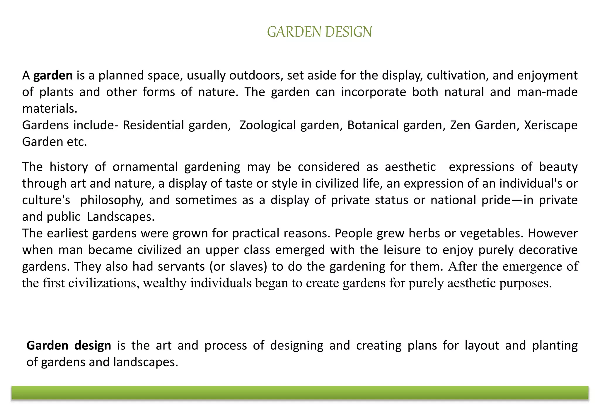 Types of gardens | PPTX