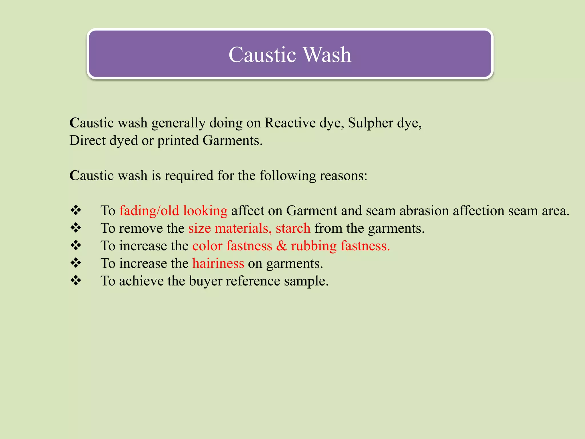 Types of garment washes | PPTX