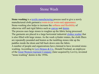 Types of garment washes | PPTX