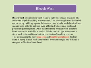 Types of garment washes | PPTX