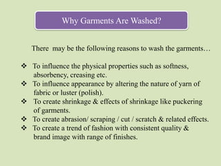 Types of garment washes | PPTX