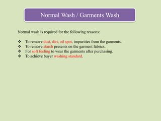 Types of garment washes | PPTX