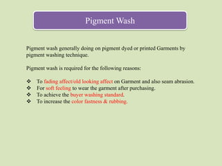 Types of garment washes | PPTX