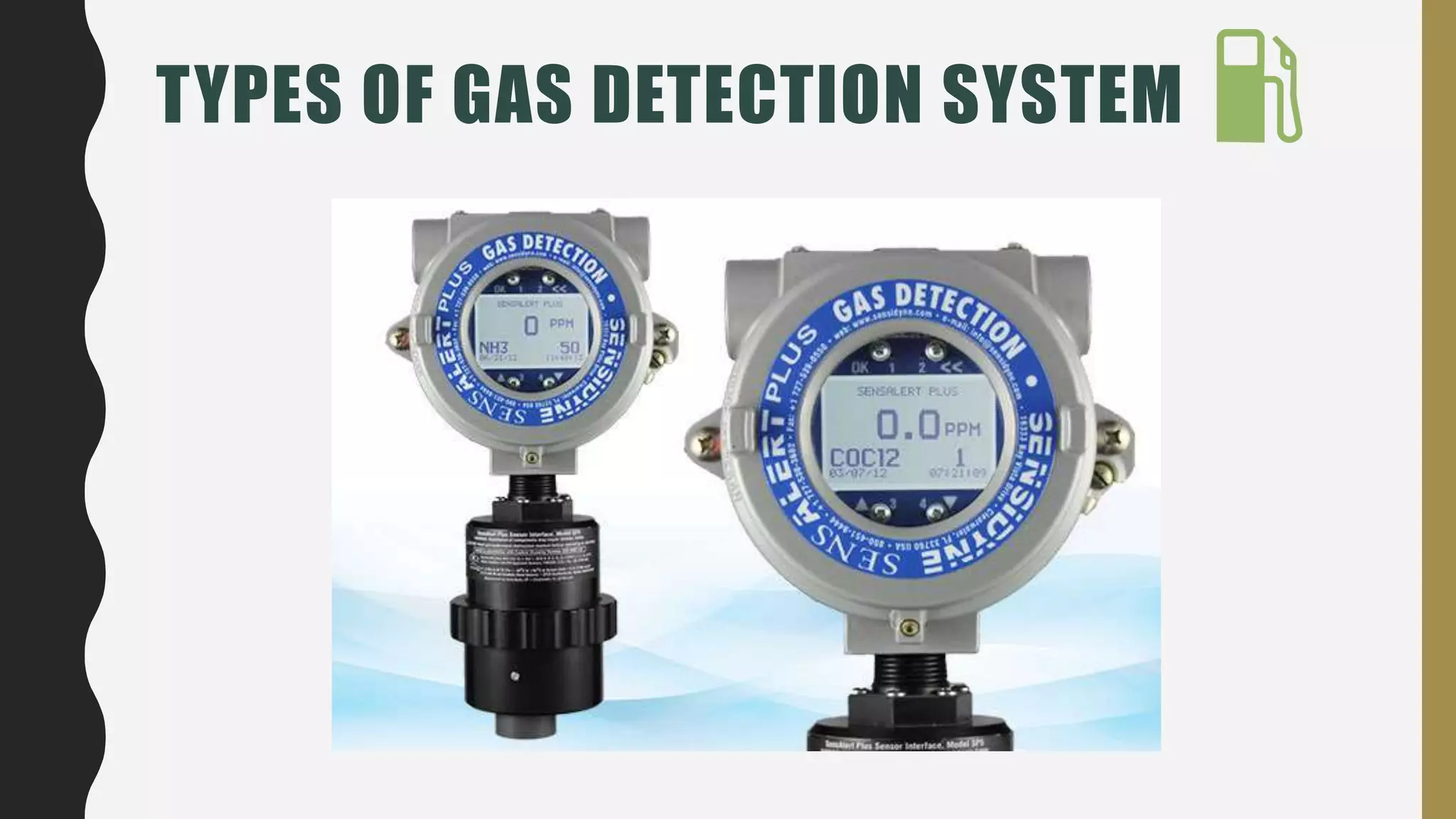 Types of gas detection system | PPTX