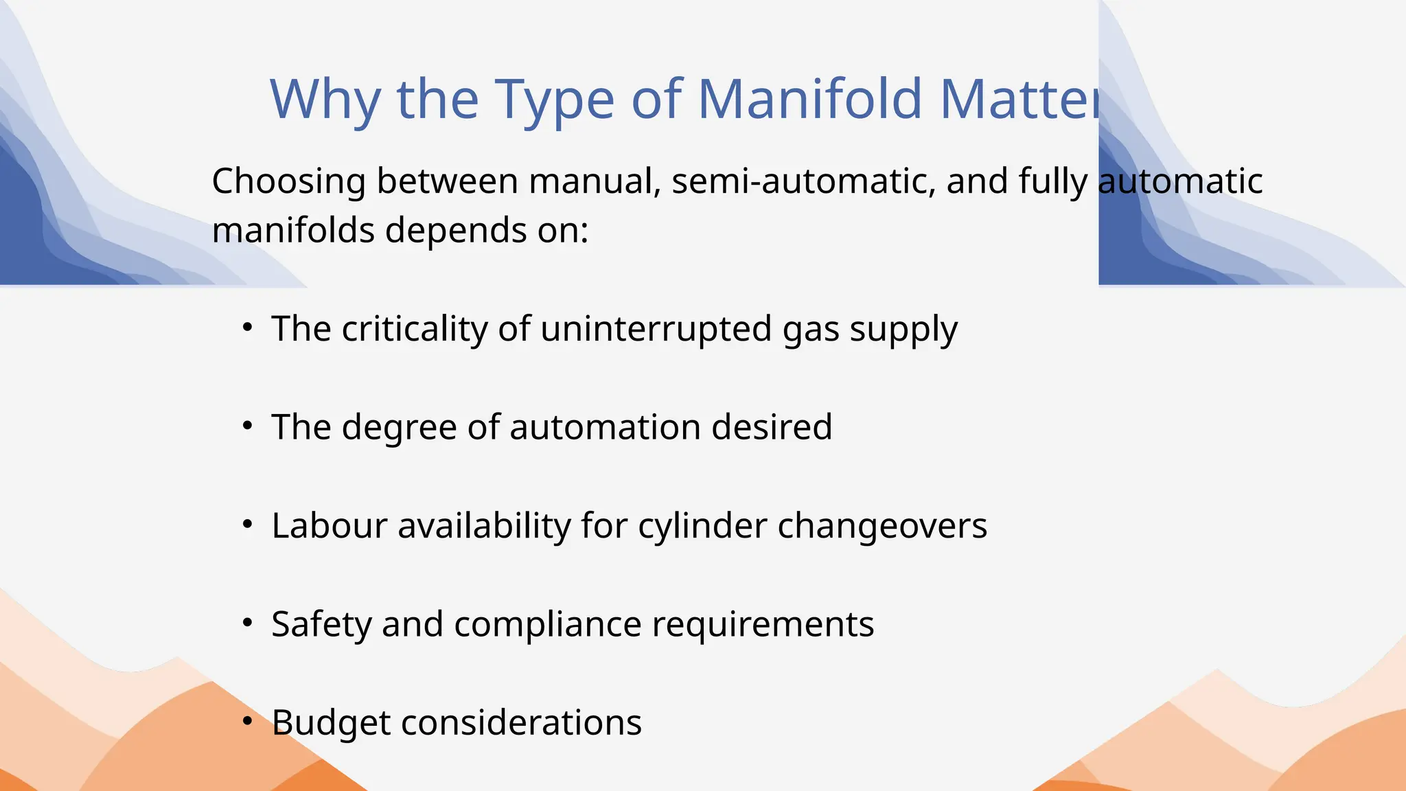 Types of Gas Manifolds and Their Applications | PPT