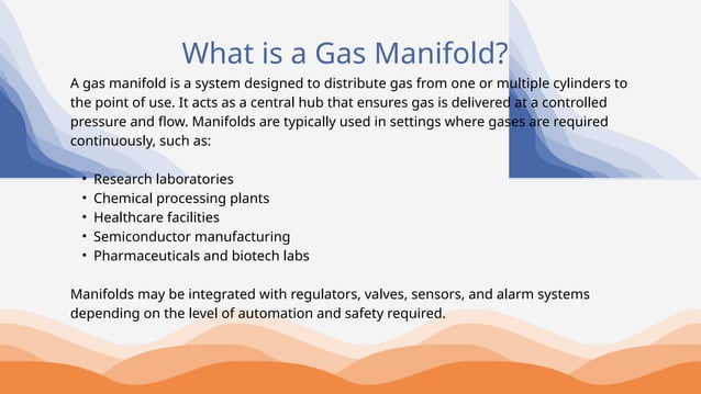 Types of Gas Manifolds and Their Applications | PPT