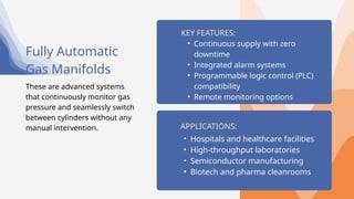 Types of Gas Manifolds and Their Applications | PPTX