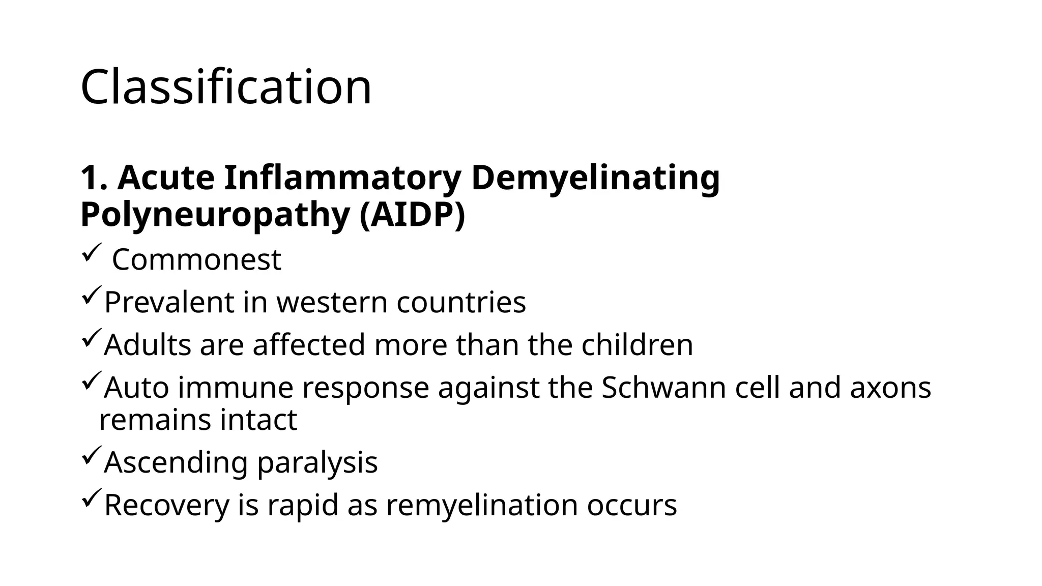 classification of GBS helps in proper prognostication | PPTX