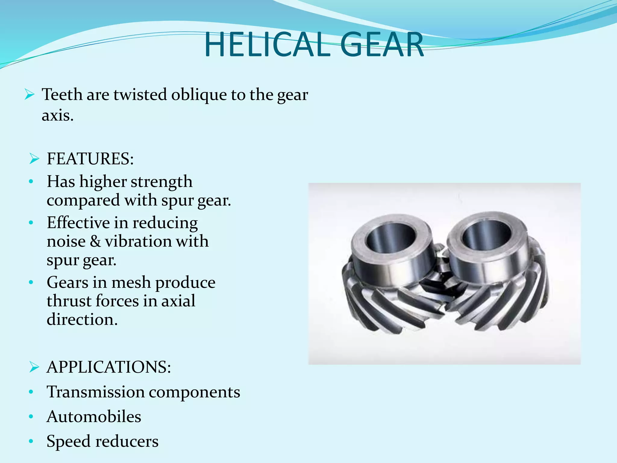 Types of gears | PPTX