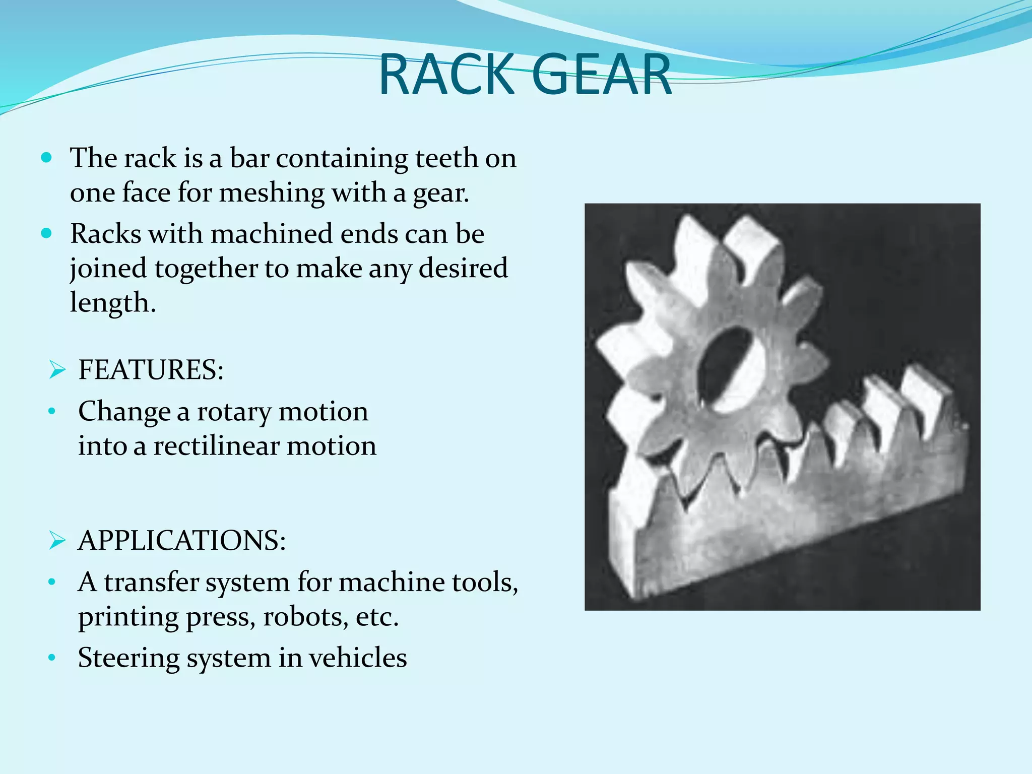 Types of gears | PPTX
