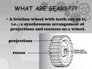 Types of gears | PPTX