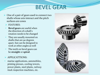 Types of gears | PPTX