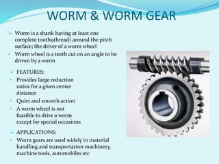 Types of gears | PPTX