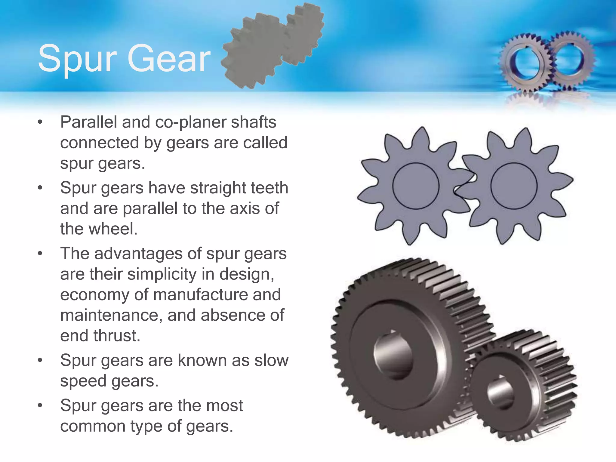Types of Gears | PPTX