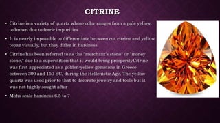 Types of gemstones | PPTX