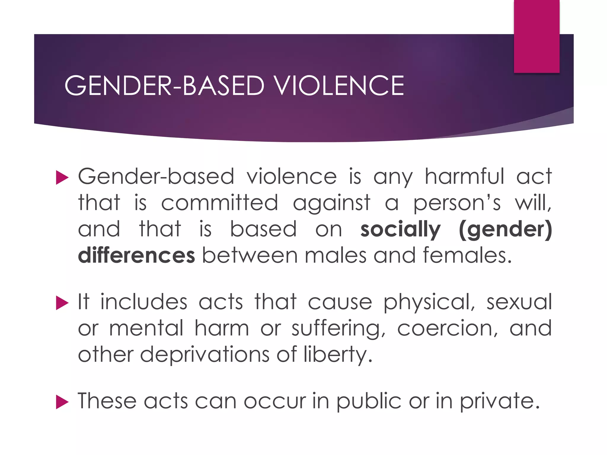 Gender-Based Violence | PDF