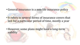 Types of general insurance covers | PPTX
