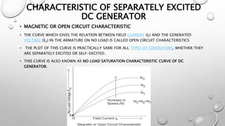 DC GENERATOR CHARACTERISTICS | PPTX