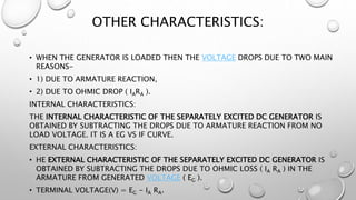 DC GENERATOR CHARACTERISTICS | PPTX