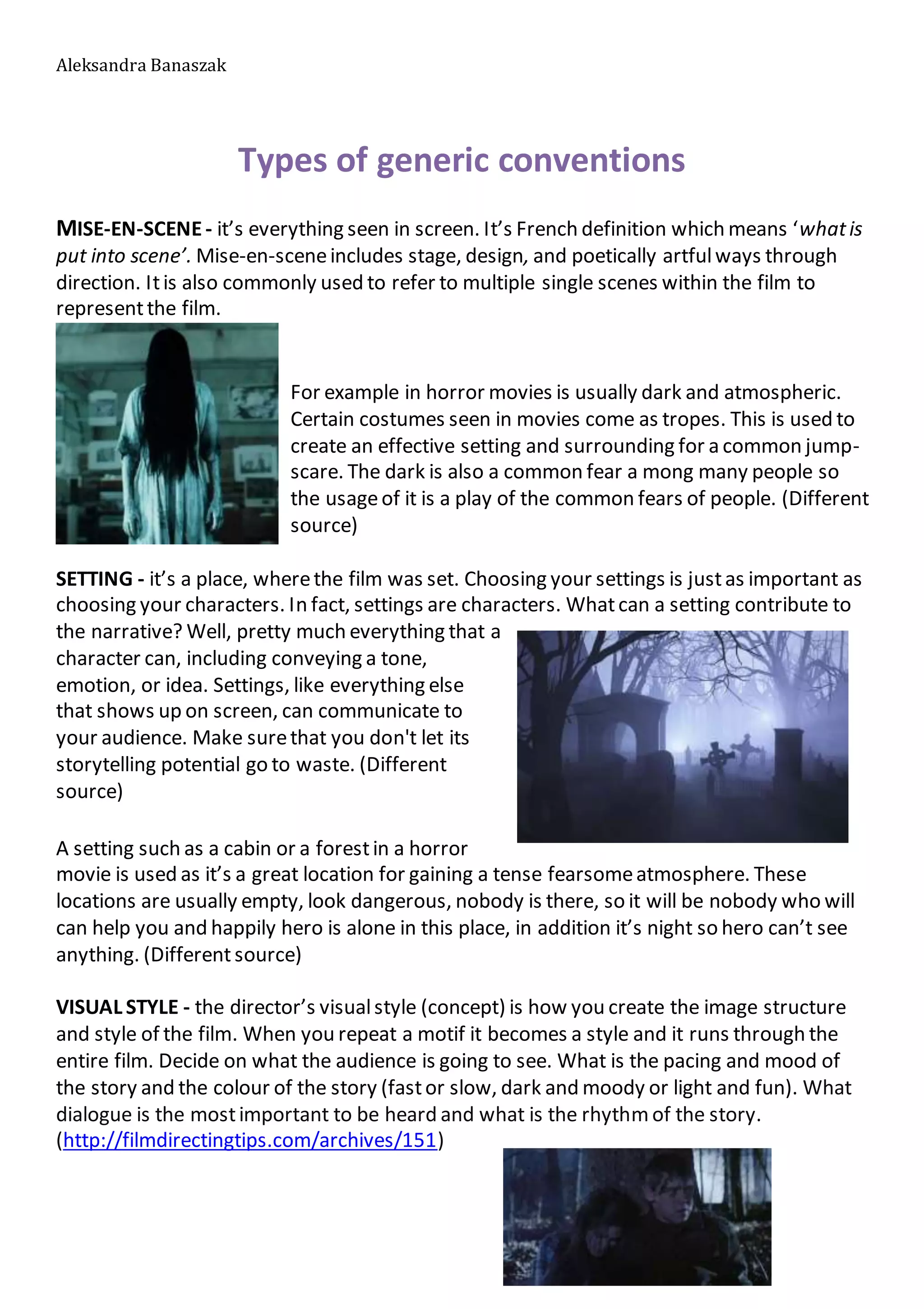 Types of generic conventions | PDF