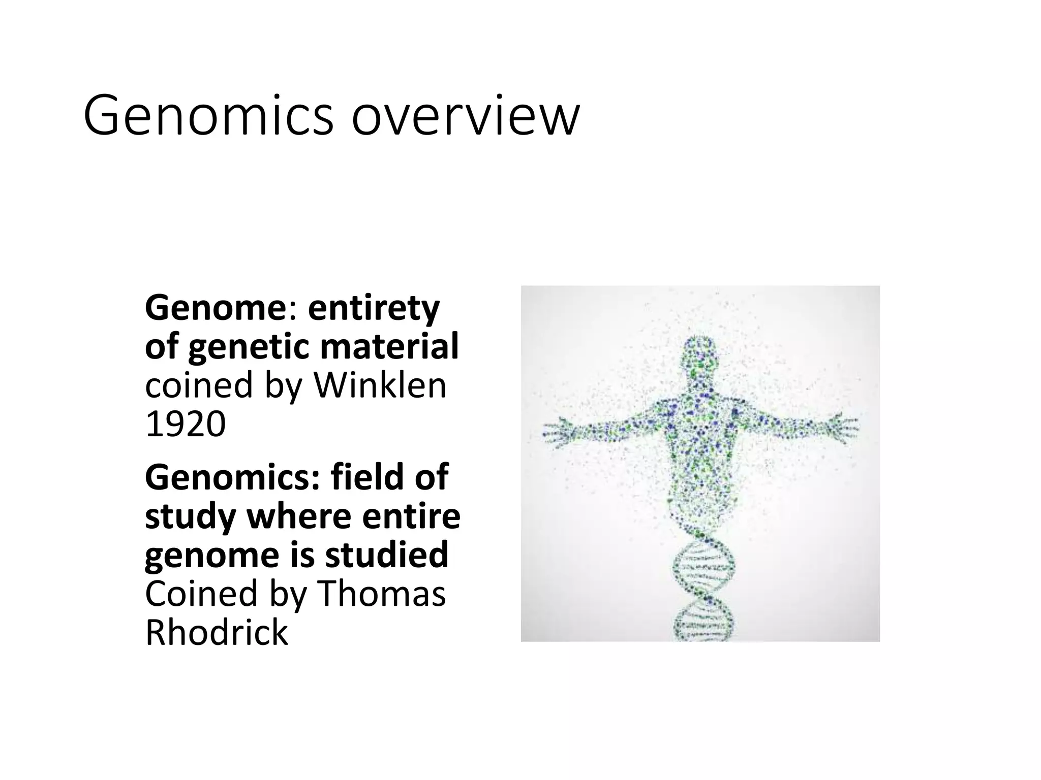 Types of genomics ppt | PPTX