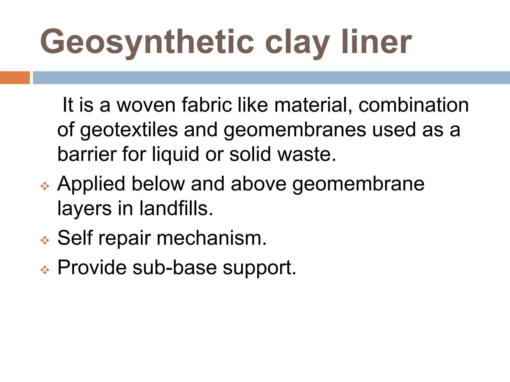 Types of geosynthetics | PPTX