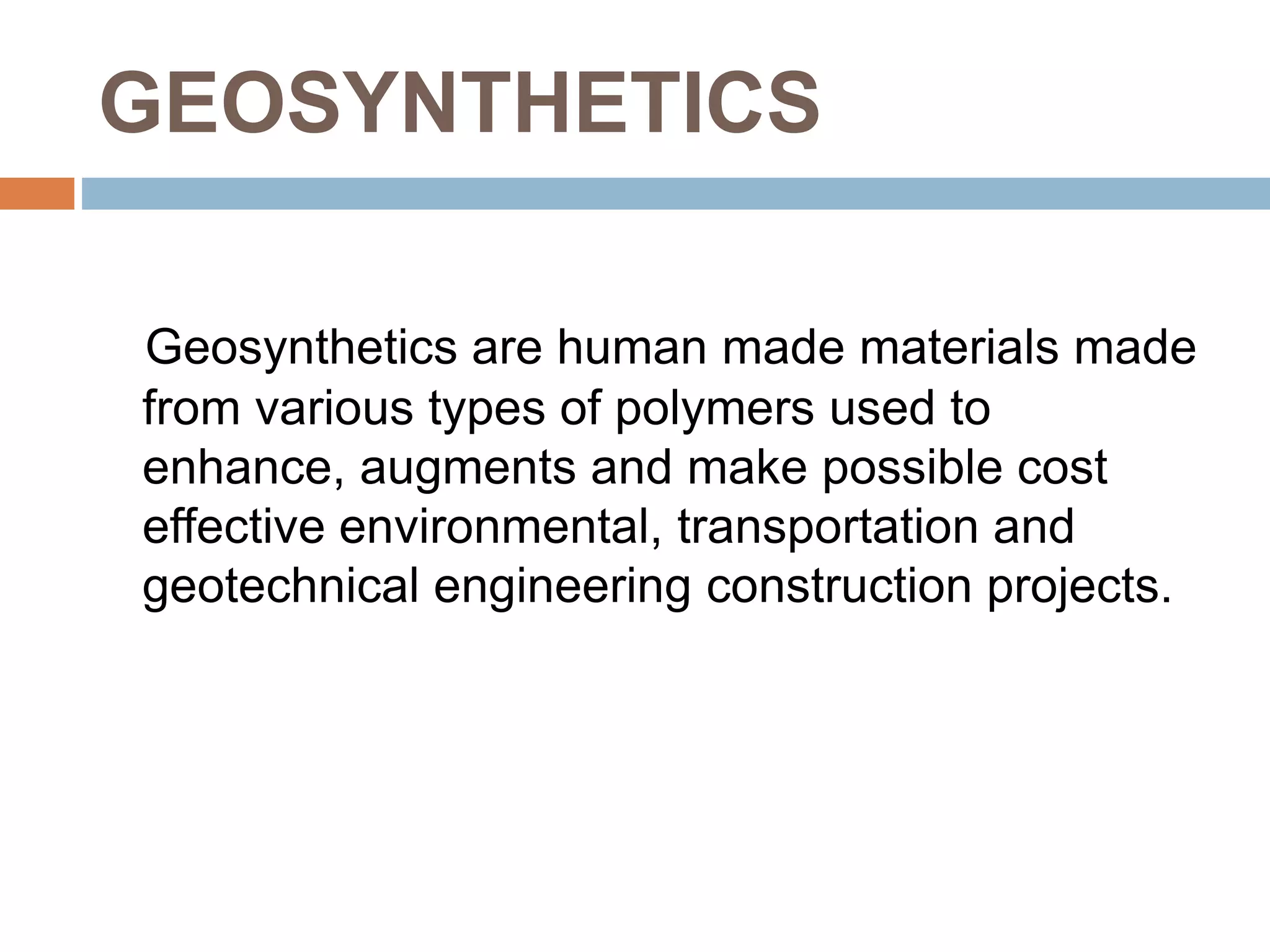 Types of geosynthetics | PPTX