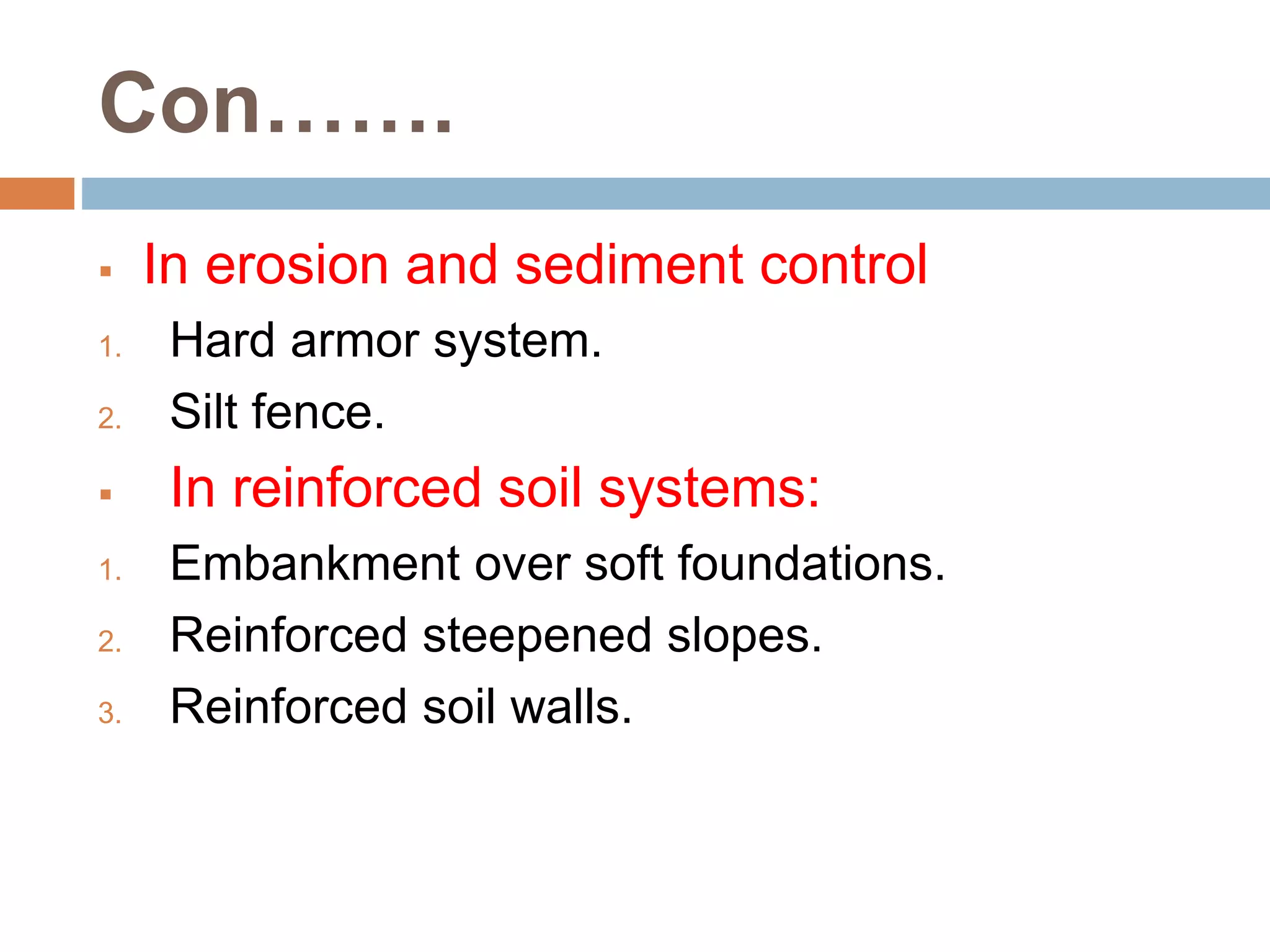 Types of geosynthetics | PPTX