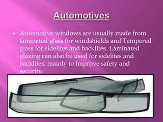 Types Of Glass | PPTX