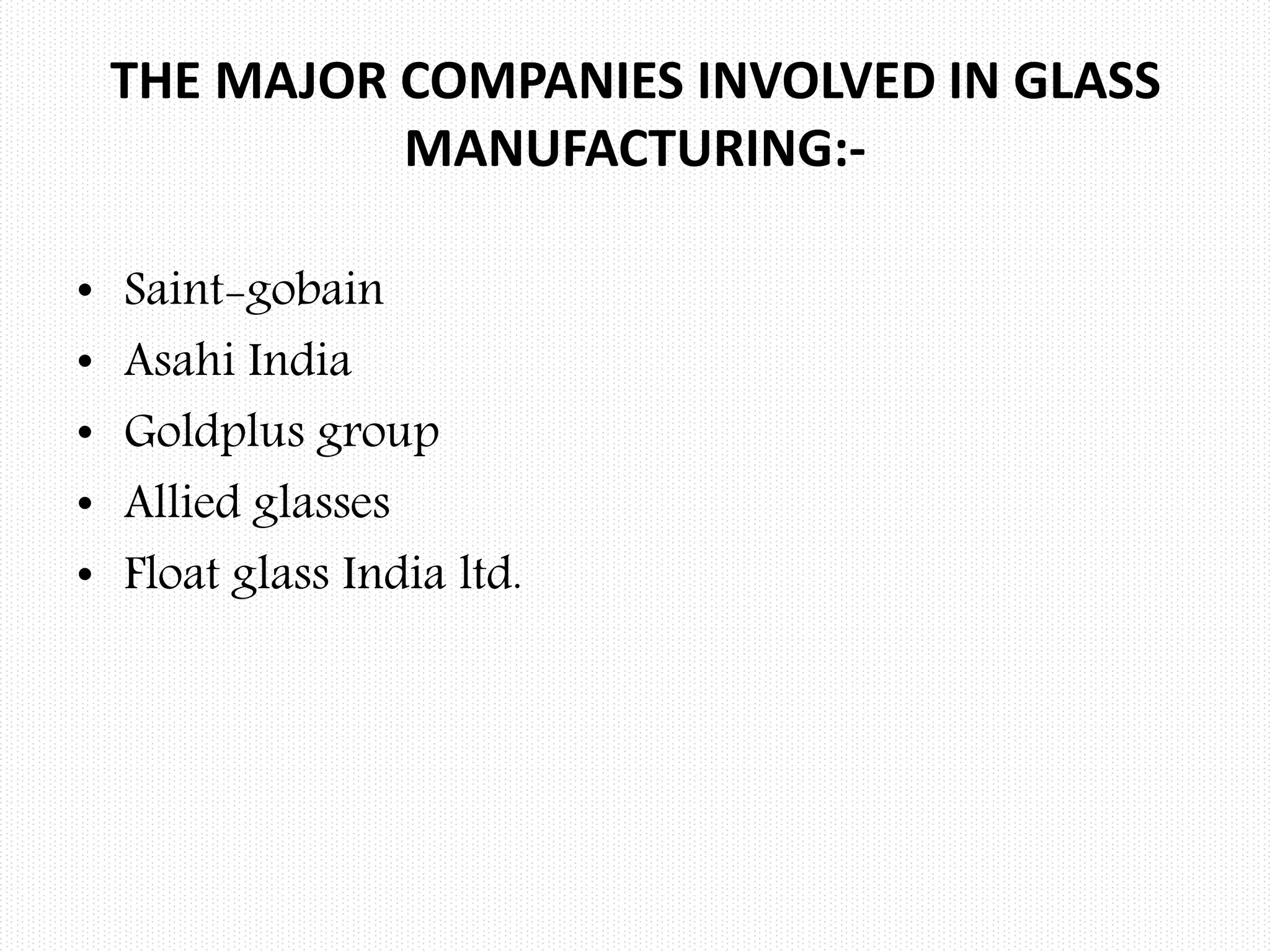 Types of glass | PPTX