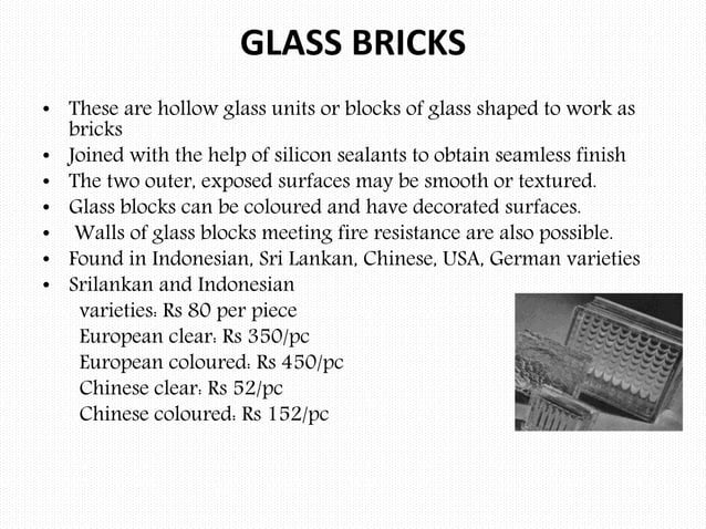 Types Of Glass Ppt