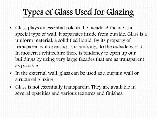 Types of glass | PPTX | Interior Decorating | Home & Garden