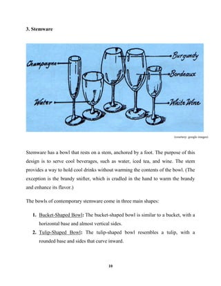 Types of glasswares | PDF