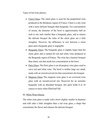 Types of glasswares | PDF
