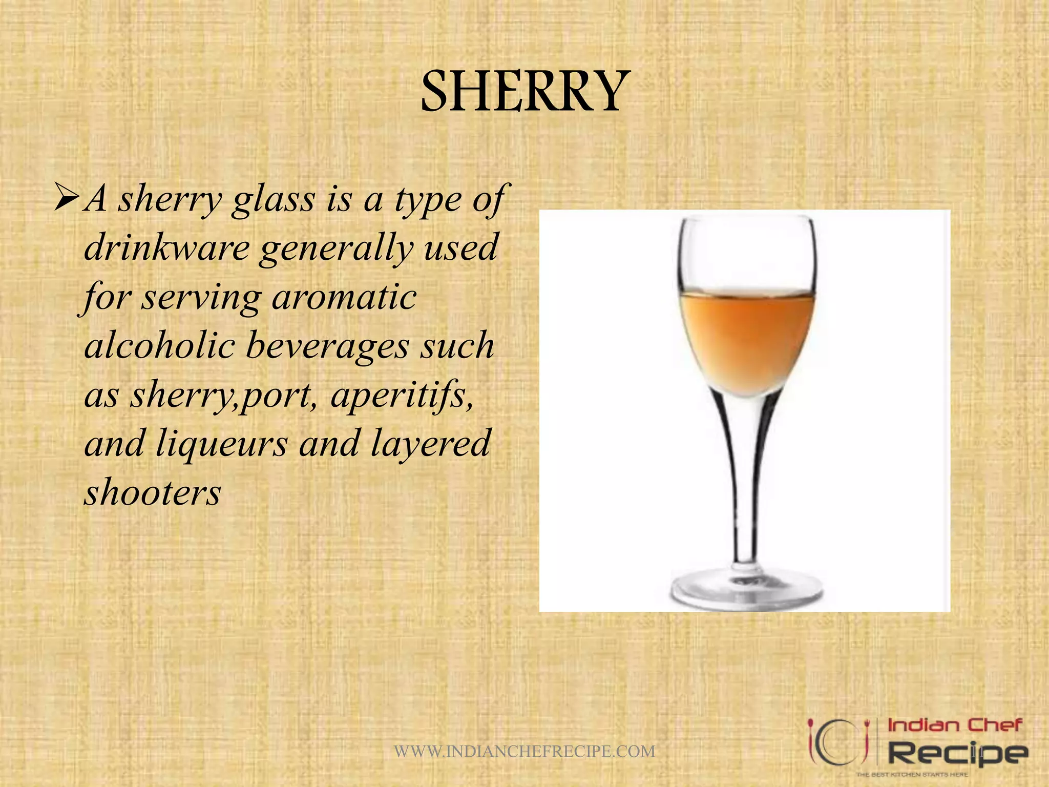 TYPES OF GLASSWARE USED IN RESTAURANT | PPTX