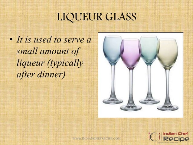 TYPES OF GLASSWARE USED IN RESTAURANT | PPTX