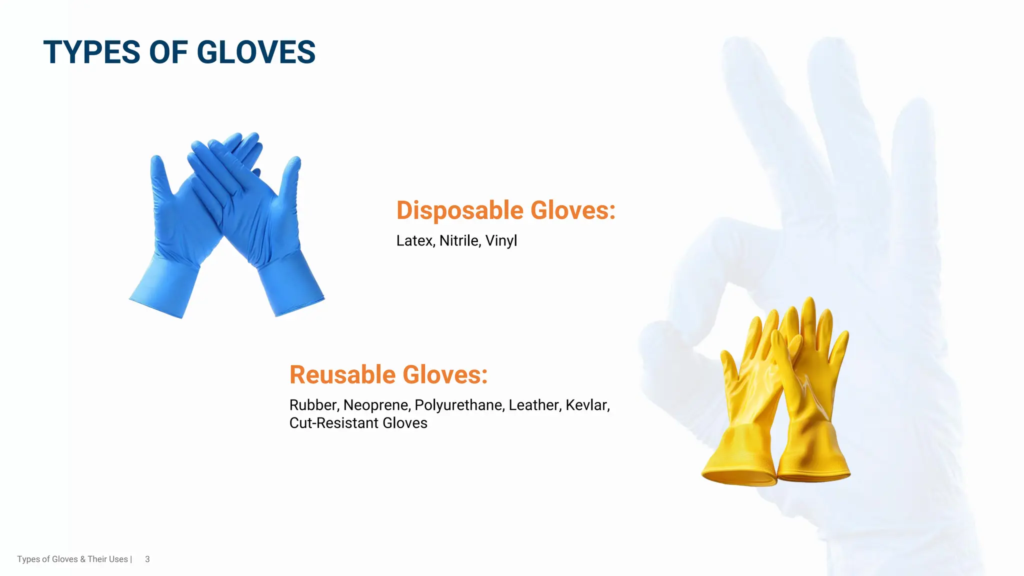 Types of Gloves & Their Uses - TEH EHS Solution | PDF