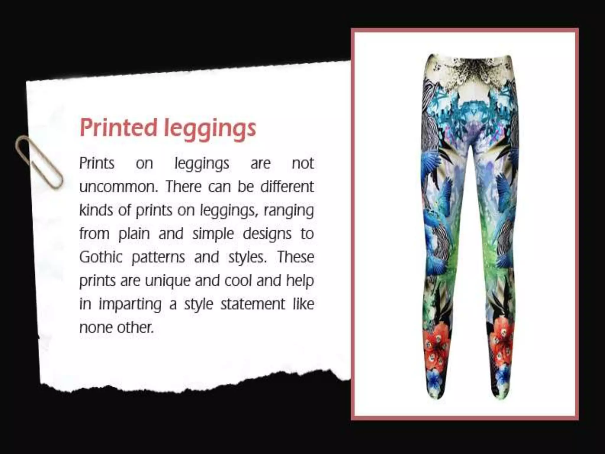 Types of gothic legging | PPTX