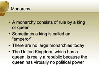 Types Of Government | PPTX