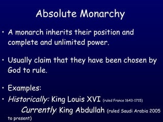 Types of government | PPT