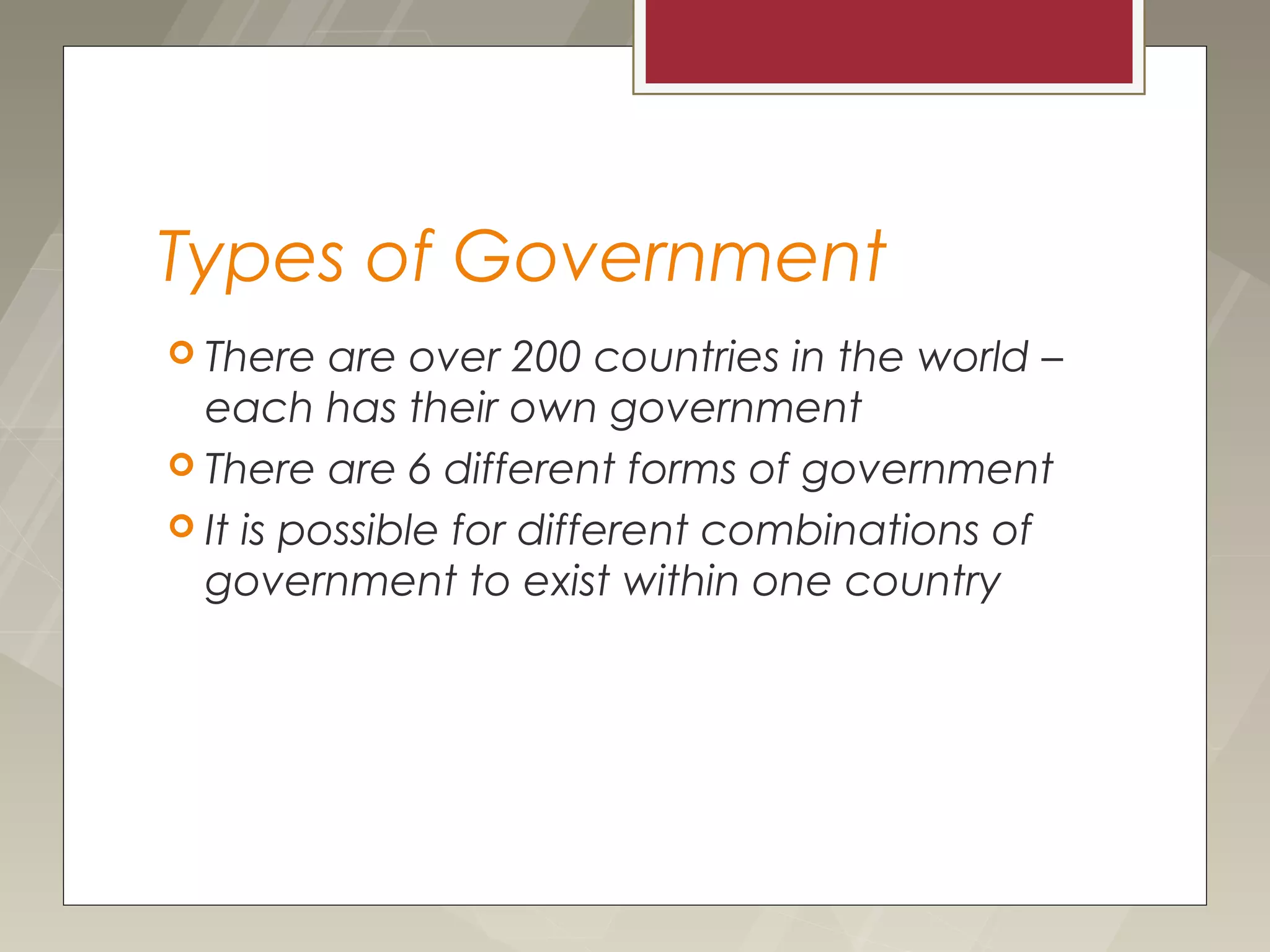 Types of Government | PPT