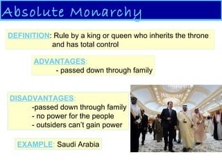 Types of Government | PPT