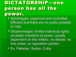 Typesof government | PPT