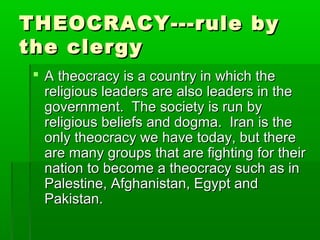 Typesof government | PPT