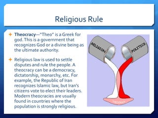 Types of Government | PPT