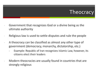 Types of government | PPT