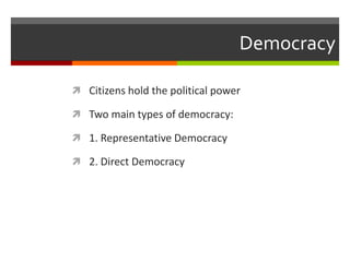 Types of government | PPTX